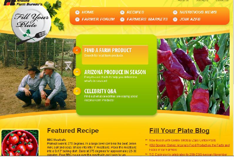 Arizona Farm Bureau Gives Website Dedicated to Arizona Food and Farms A ...