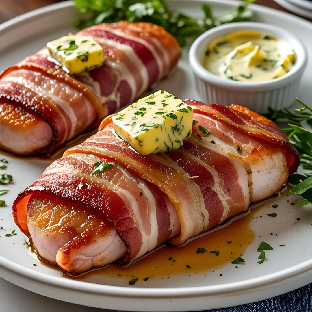 Bacon-Wrapped Filets with Cowboy Butter - Fill Your Plate
